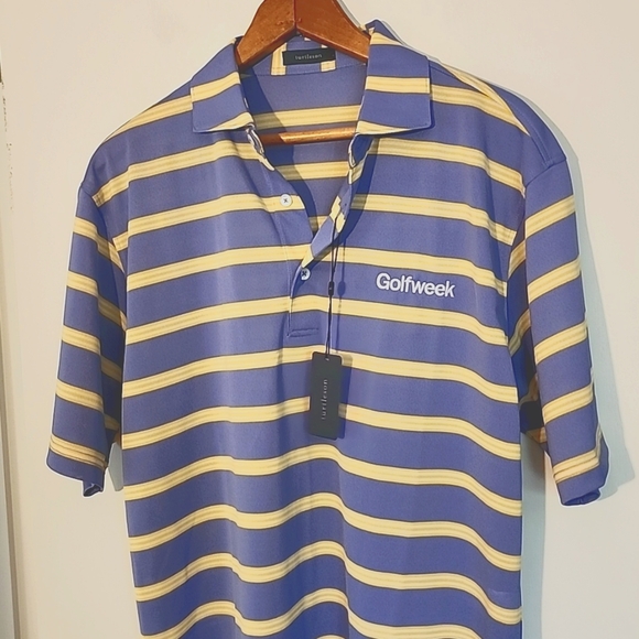 turtleson | Shirts | Nwt Turtleson Medium Polo Periwinkle And Gold Golf ...